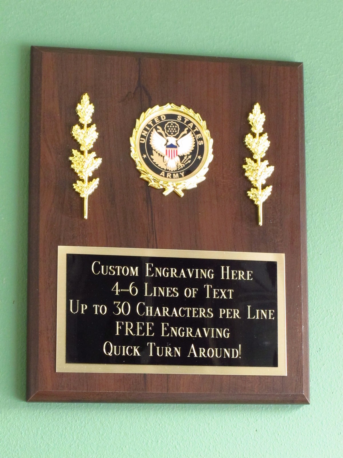 US Army, Soldier, Memorial Award Plaque 8x10 Trophy FREE custom ...