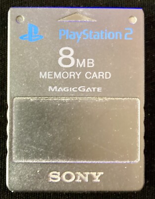 Sony Playstation 2 PS2 Official OEM MagicGate 8mb Memory Card Genuine ...