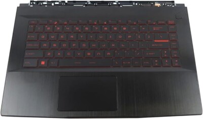 MSI THIN GF63 MS-16R6 KEYBOARD PALMREST TOUCHPAD ASSEMBLY BLACK 307 ...