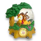 Disney’s Pooh & Tigger Snow Globe Clock Pouncing Rumbly Tumbly Friends ...