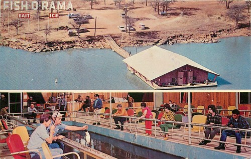 1971 Fish O' Rama - Fishing at Garza Little Elm, Dallas, Texas Postcard ...