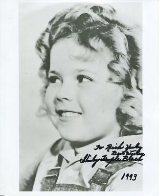 Shirley Temple Signed Photo Autograph Child Star Actress Curly Top | eBay