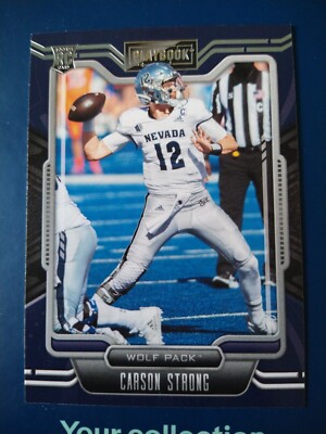 2022 Panini Chronicles Playbook Draft Picks Carson Strong #4 Rookie RC ...