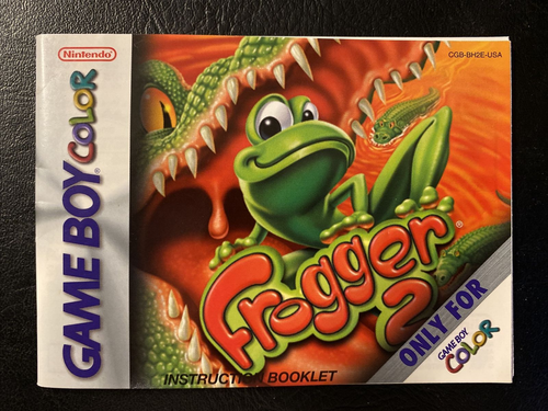 ***NINTENDO FROGGER 2 Game Boy Color Instruction Booklet Manual*** | eBay