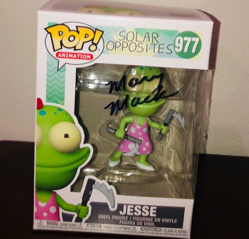 Mary Mack Jesse Voice Actor Solar Opposites #977 Signed Funko Pop PSA ...