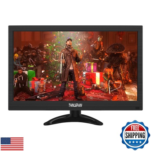 Thinlerain 13.3 inch Small PC Monitor 1366x768 Mini LED Monitor with ...