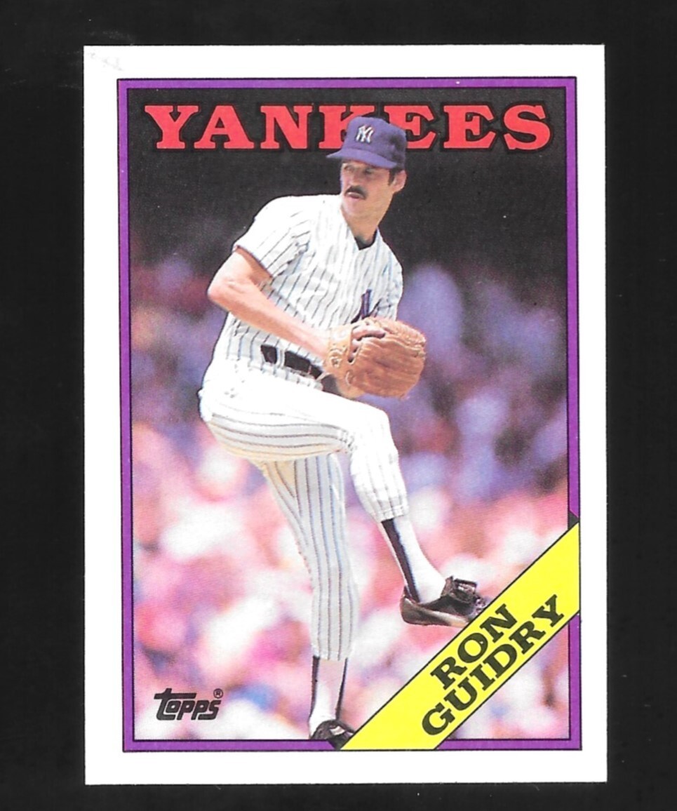 1988 Topps Ron Guidry baseball card New York Yankees #535 MLB Pitcher ...