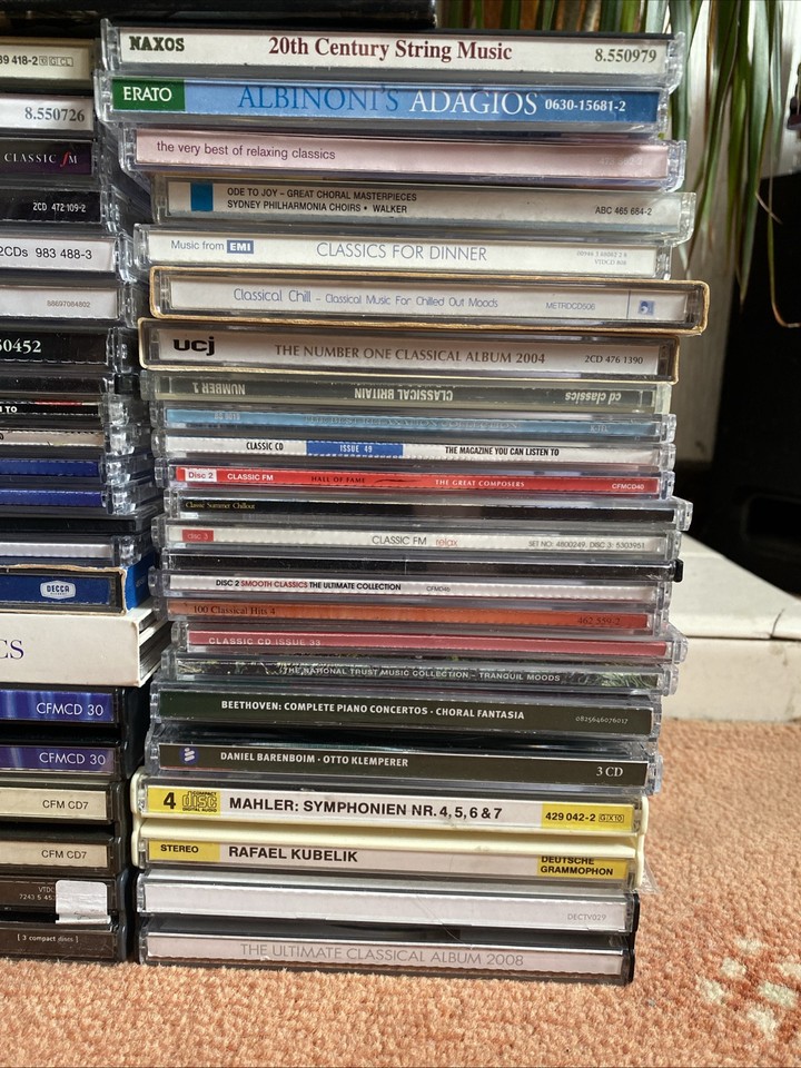 100 Discs Classic Music CD Discs Job Lot Wholesale Classical Chillout ...