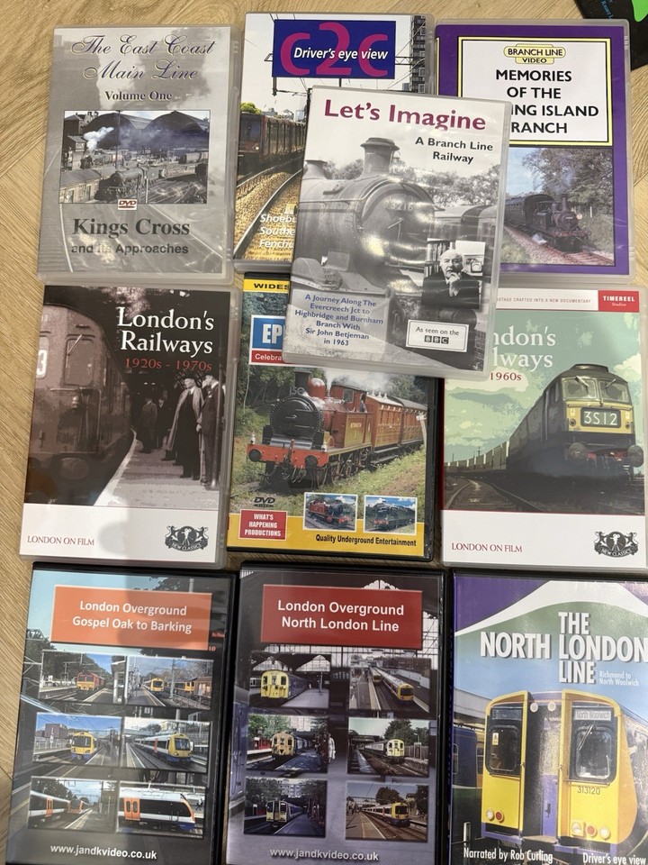 Job Lot 10 Rare Railway DVDs – 1960/1970 London Underground Overground ...