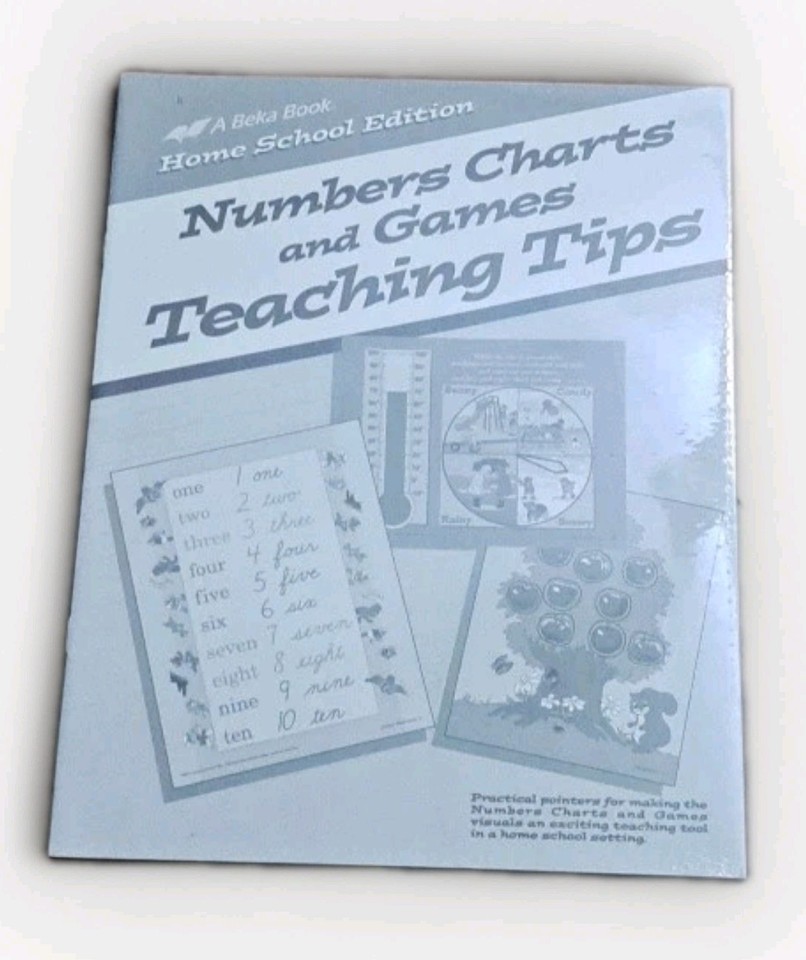 Abeka Numbers Charts Games K-5 Teaching Homeschool Hands-on Learning ...