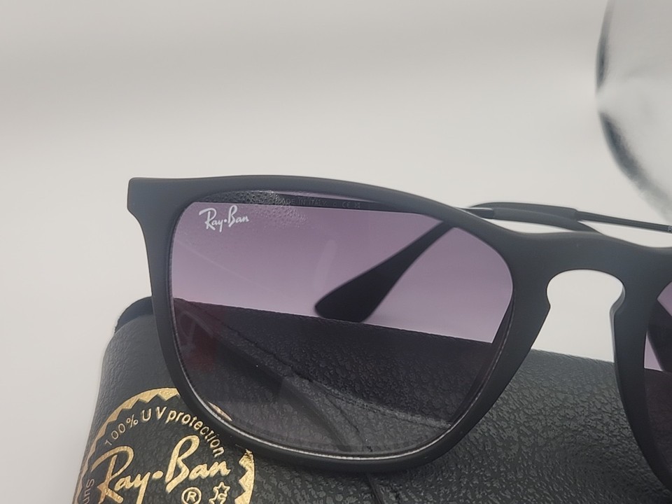 Ray Ban RB4187 Chris Sunglasses - Grey Gradient Lenses | eBay