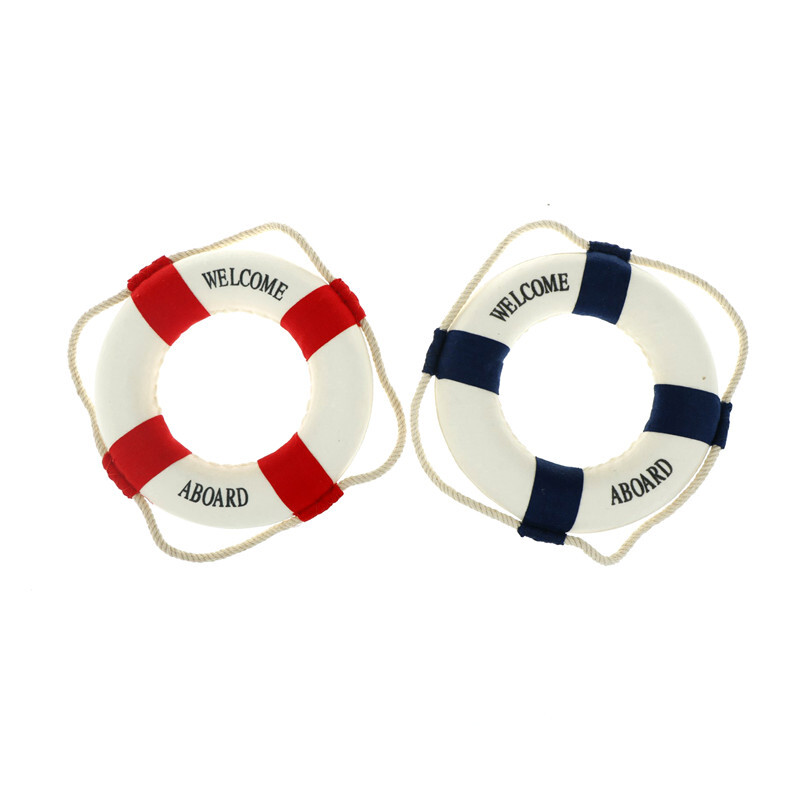 1pc Welcome Aboard Nautical Life Lifebuoy Ring Boat Wall Hanging Home ...