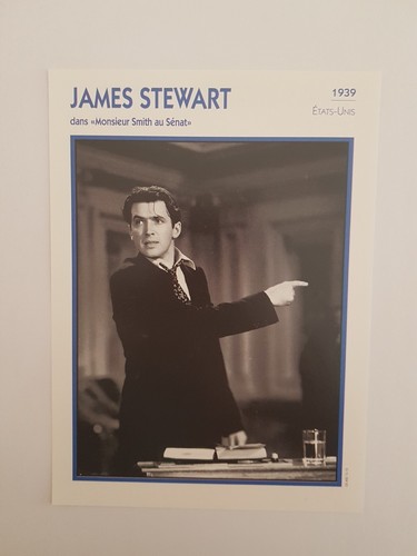 JAMES STEWART dans Monsieur Smith au sénat - CARTE FICHE CINEMA ...