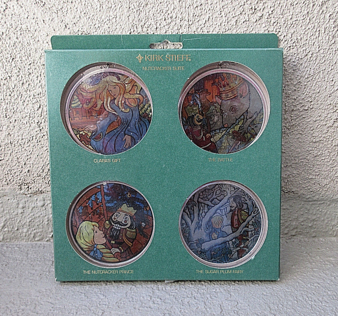 VINTAGE COLLECTIBLE 86 KIRK STEIFF GLASS NUTCRACKER SUITE ORNAMENT SET ...