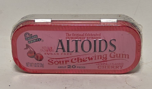 Altoids Sour Cherry Chewing Gum Sealed Collectible Tin 20 Pieces NOS ...