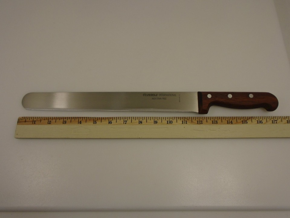 Russell GSL40-12 Prime Rib Slicer Knife 12inch INOX Blade Wood Hndle ...