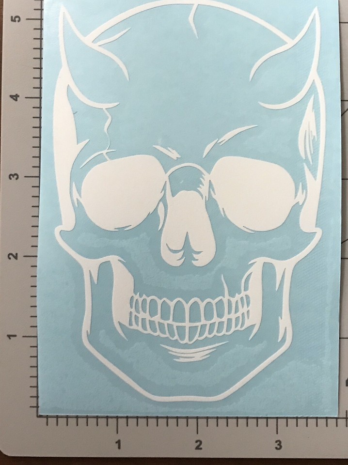 DEVIL SKULL Vinyl Decal -Sticker for Car Truck Bumper Wall Window ...