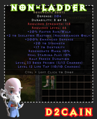 Diablo 2R SC⭐️Non-Ladder⭐️2 Skill, Marrowwalk Boots⭐️PC/SWITCH/PS | eBay