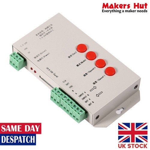 T1000S SD Card RGB LED Pixel Controller -WS2812 WS2812B LPD8806 WS2811 ...