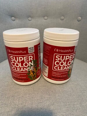 2x Health Plus Super Colon Cleanse 12 oz Powder Exp 05/2026 Unused READ ...