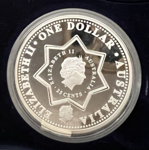 2001 Australian Centenary of Federation Holey Dollar and Dump Silver ...