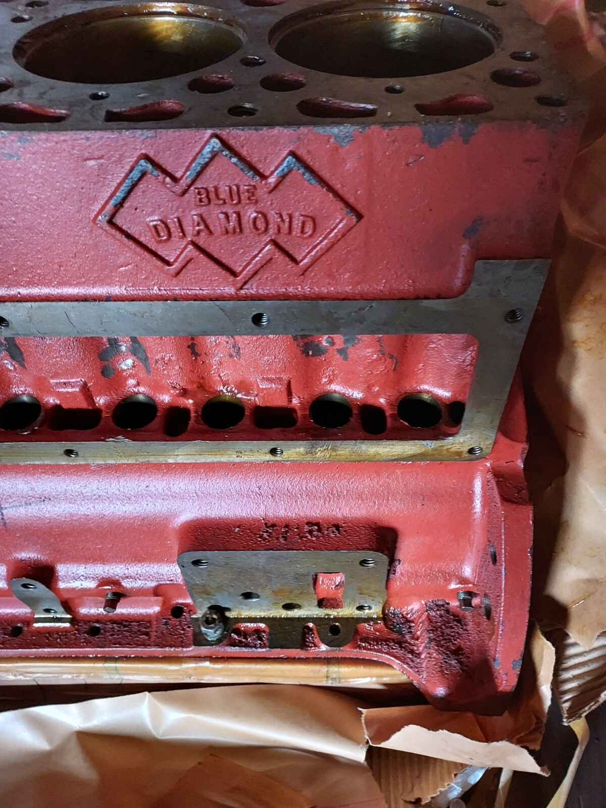 International Blue Diamond Engine Block | eBay