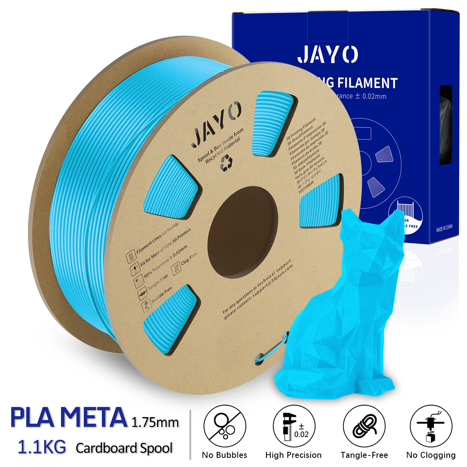 BUY 8 PAY 5 JAYO PLA Meta PLA+ SILK PETG 1.1KG 1.75MM 3D Printer ...