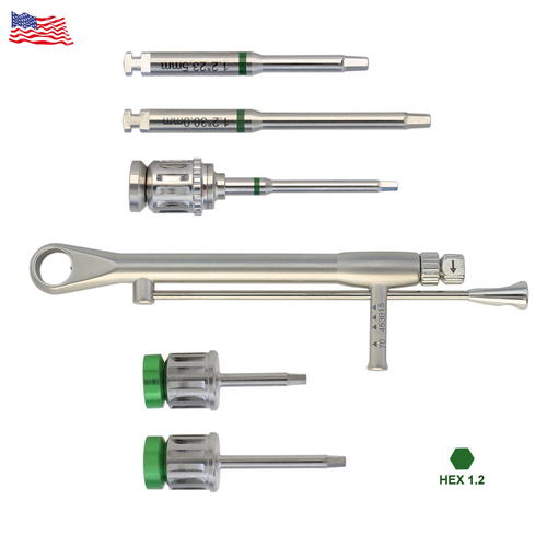 Dental Implant Screwdriver Torque Wrench Hex 1.2mm Driver Adapter ...
