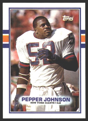 Pepper Johnson #176 1989 Topps New York Giants | eBay