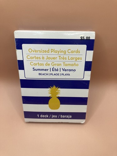 Oversized Playing Cards Beach Pineapple 5” X 7” | eBay