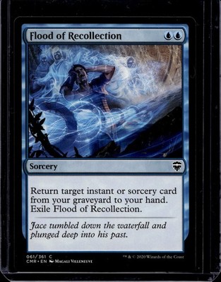 1x Flood of Recollection Commander Legends Magic the Gathering MTG NM ...