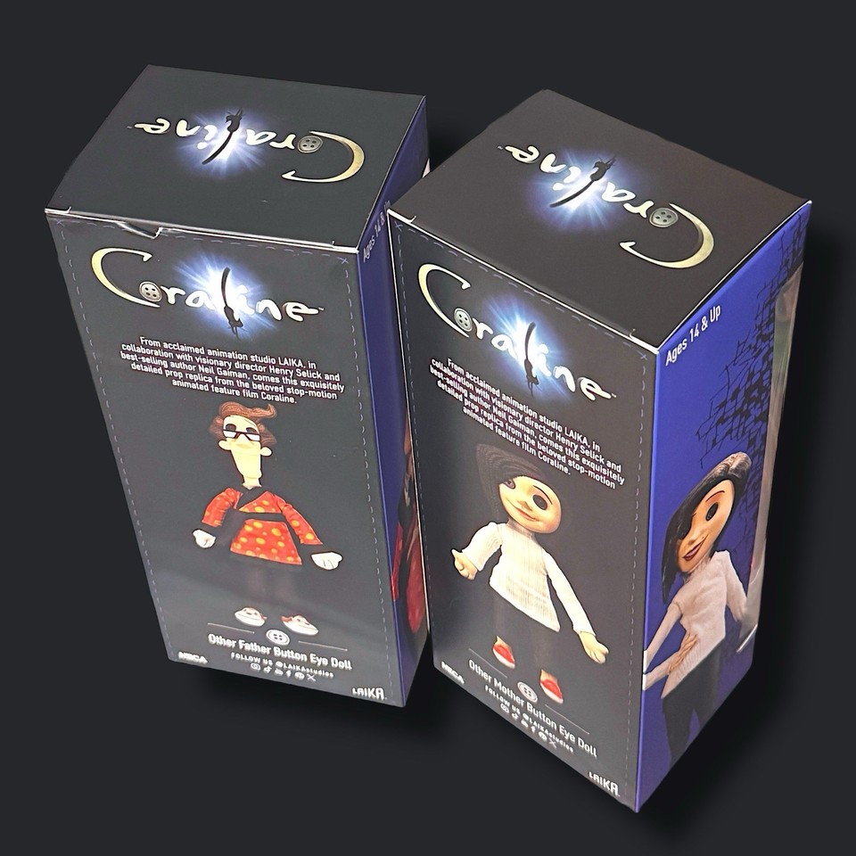 Other Mother, Other Father & Coraline’s Doll~ NECA Prop Replica 3 NIB ...