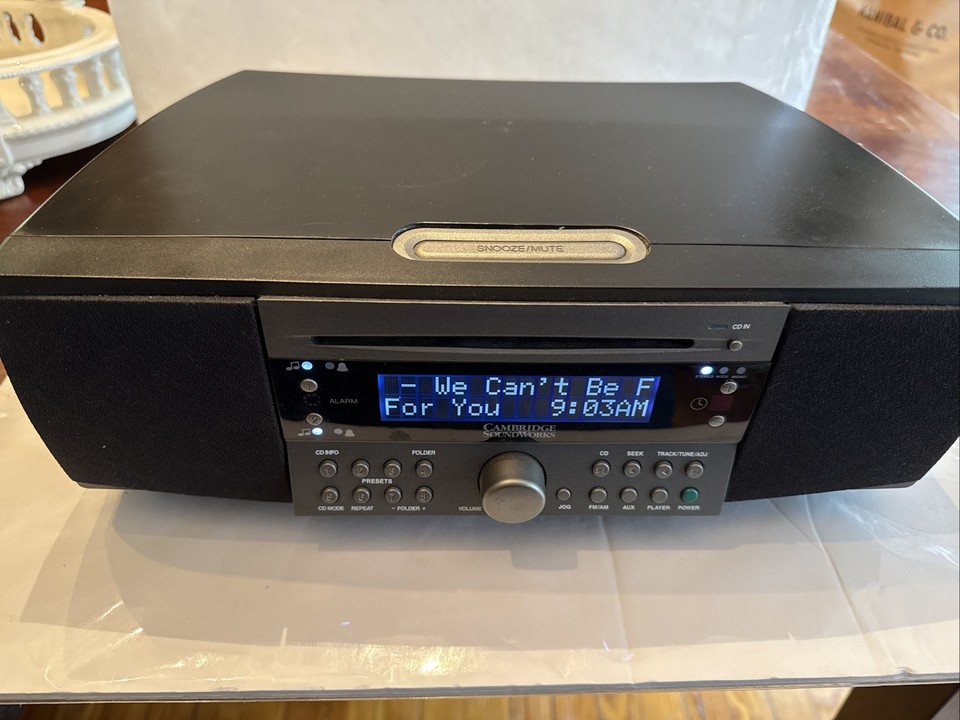 Cambridge Soundworks Radio CD 745 Black Player Am/FM Stereo Alarm Clock ...