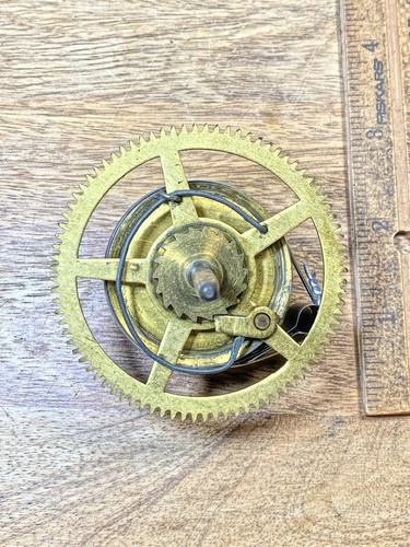 Unmarked Clock Movement Strike Side Main Wheel (See Pics To ID) (KD2485 ...