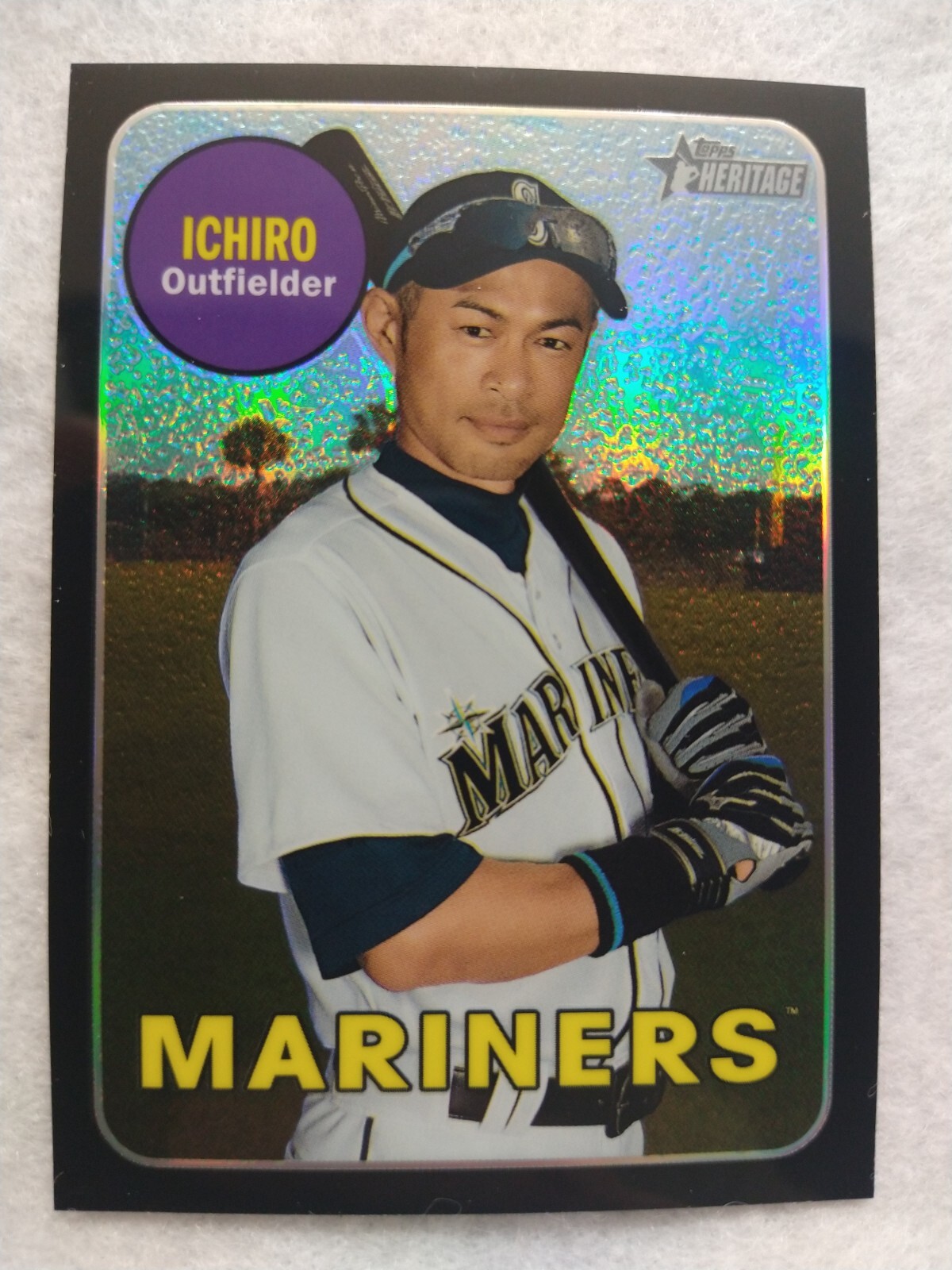 Ichiro Suzuki 2018 Topps Heritage #THC-300 Chrome - Black Refractor /69 ...