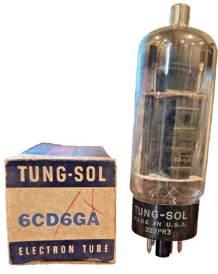 6CD6GA TUNG-SOL Beam Power Tube - NOS/NIB - Tested GOOD on Hickok 539B ...