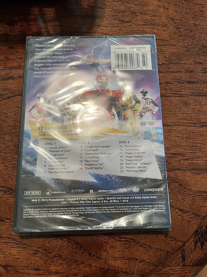 Power Rangers-Super Ninja Steel [New DVD] 3 Pack, Ac-3/Dolby Digital ...