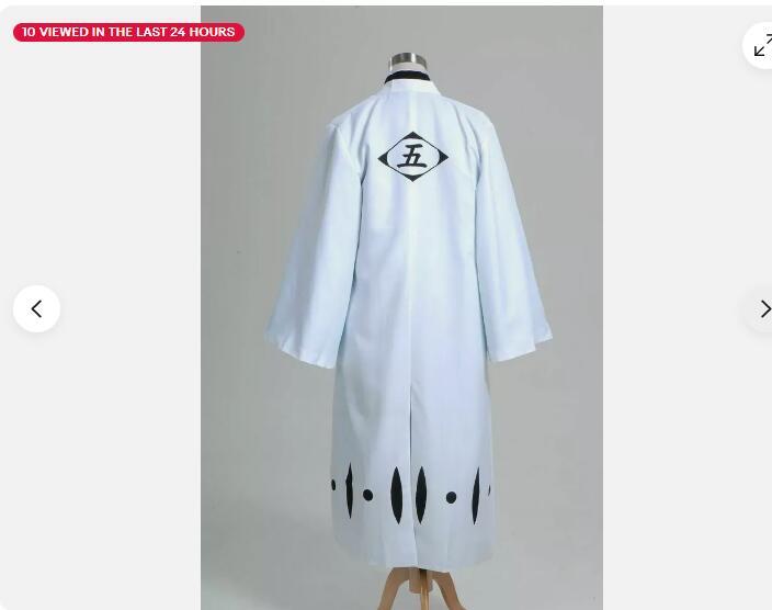 Bleach 5th Division Captain Aizen Sousuke Cosplay Costume Outfit ...