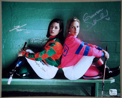 CHANTAL SUTHERLAND & KAYLA STRA Jockeys Dual Signed 8x10 Photo Game On ...