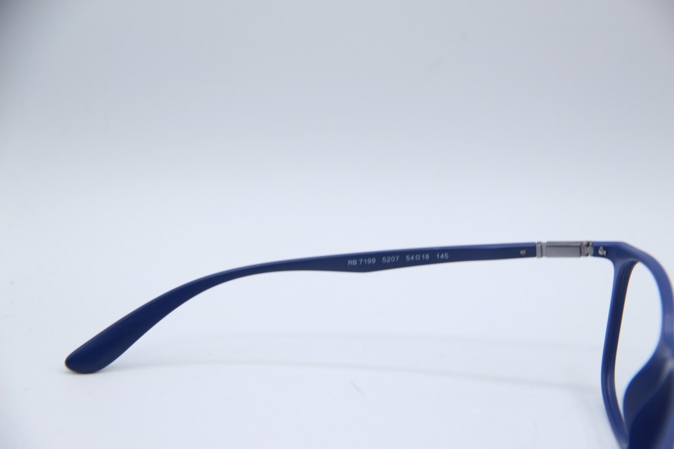 NEW RAY-BAN RB 7199 5207 MATTE BLUE AUTHENTIC FRAMES EYEGLASSES 54-18 ...