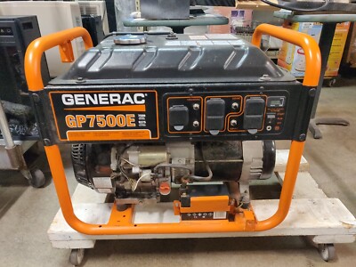 Generac GP7500E 9400W/7500W Portable Gas Generator | eBay