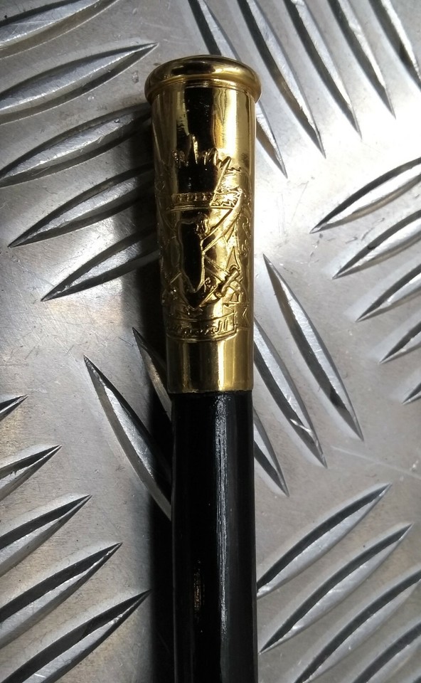 Genuine Bahrain Insignia Officers Swagger Stick Short Cane British Made ...