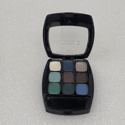 Markwins Eyeshadow Palette Blues Greens Browns Cream Grey 9 Colors | eBay