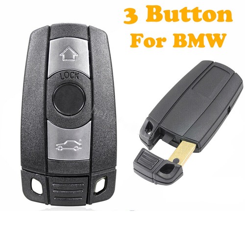 Key Fob Case For BMW 1 3 5 6 Z4 X1 X3 X6 Series E90 3 Button Remote ...