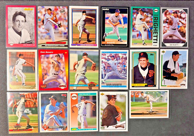 DAVE RIGHETTI ~ 17x Different MLB Baseball Card Lot [SAN FRANCISCO ...