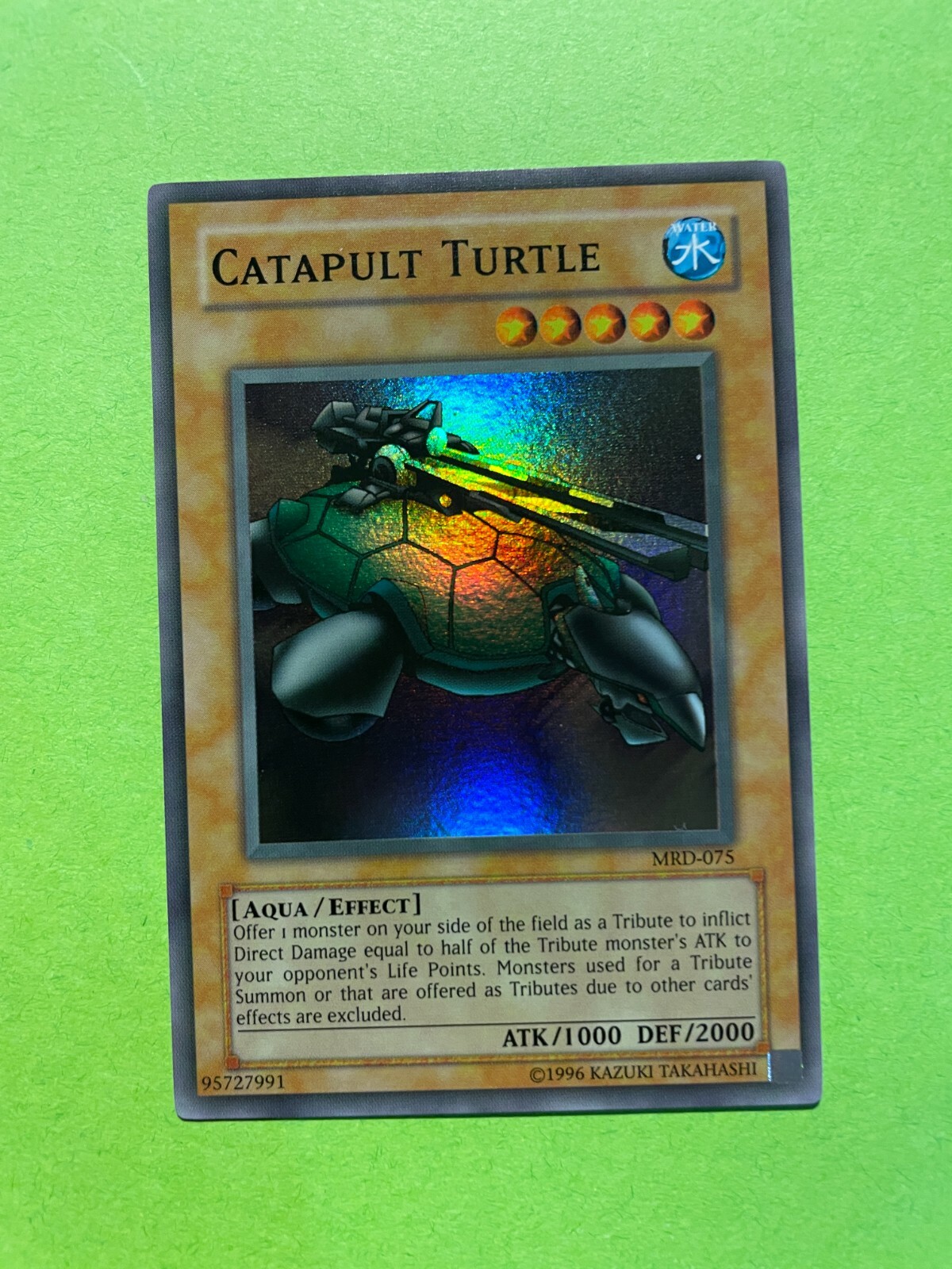 Yugioh Catapult Turtle MRD 075 Super Rare UNL Ed (B) | eBay
