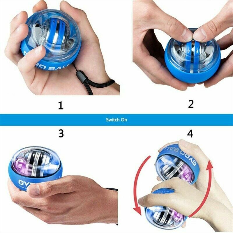 Strengthener Force Wrist Ball Gyroscope Spinning Wrist Rotor Gym Hand ...