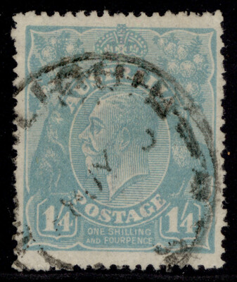 AUSTRALIA GV SG66, 1s 4d pale blue, FINE USED. Cat £35. | eBay UK