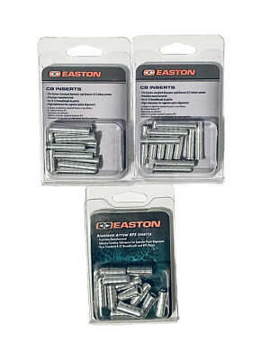 2pk Easton CB Inserts and 1pk Aluminum Arrow RPS inserts - LOT (3) NEW ...