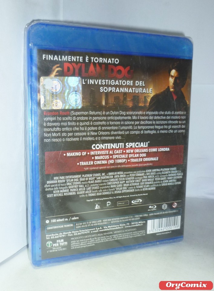 Dylan Dog - The Movie - With Brandon Routh - New And Sealed Blu-Ray | eBay